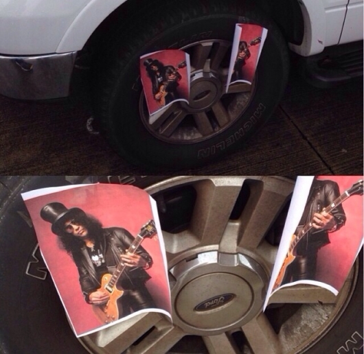 Slashed tires - Really funny pictures collection on picshag.com