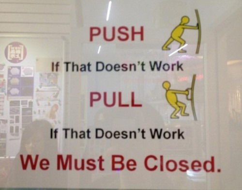 Push or pull - Really funny pictures collection on picshag.com