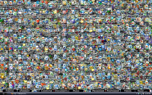Crowded Desktop Wallpaper