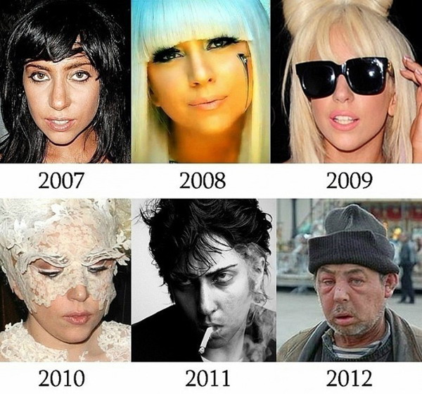 The evolution of Lady Gaga - Really funny pictures collection on ...