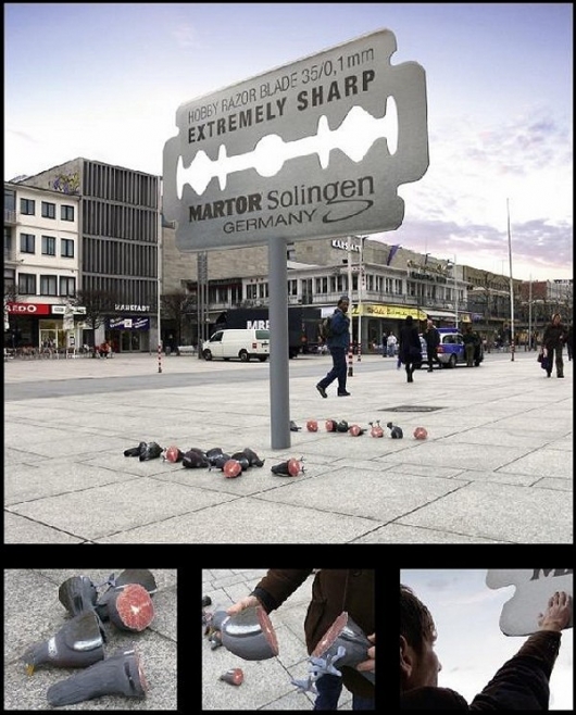 Creative razor blade advertising - Really funny pictures collection on ...