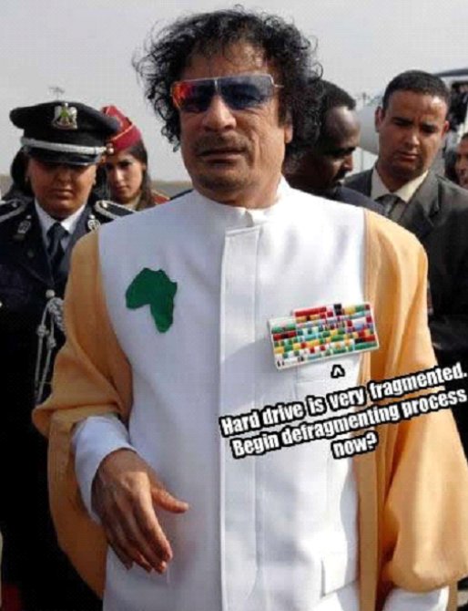 Al-Qaddafi fragmented hard drive - Really funny pictures collection on ...